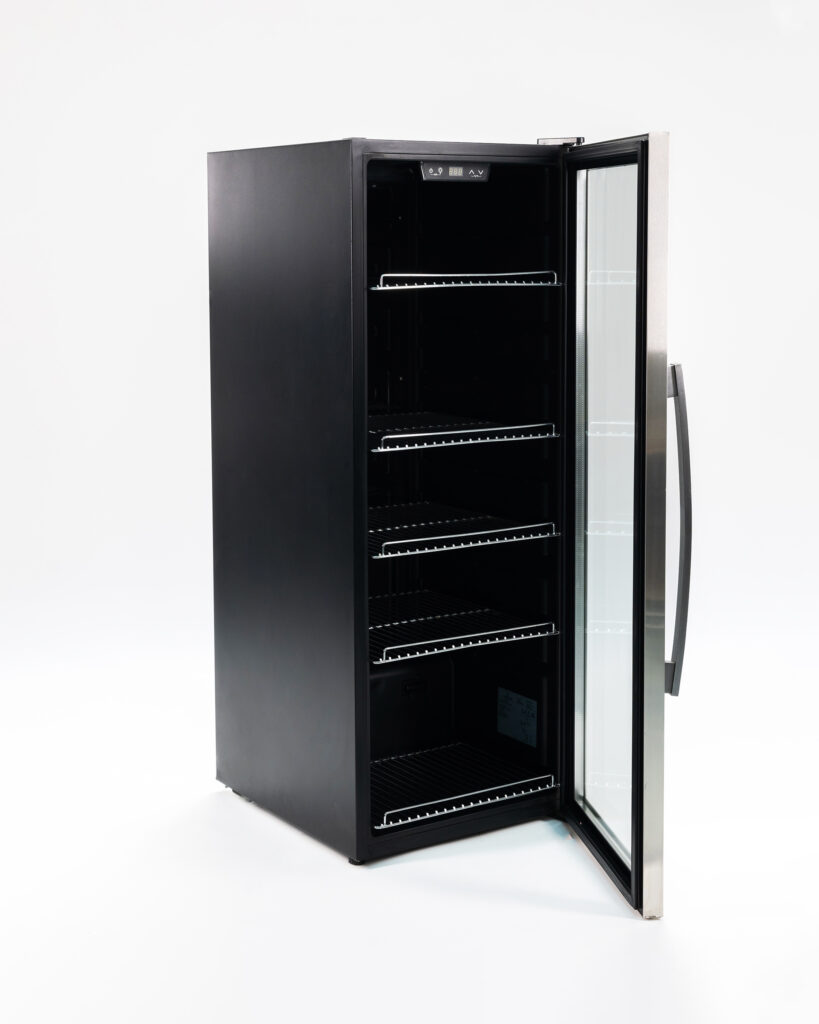 Grand frigo vitré - noir - Angimage